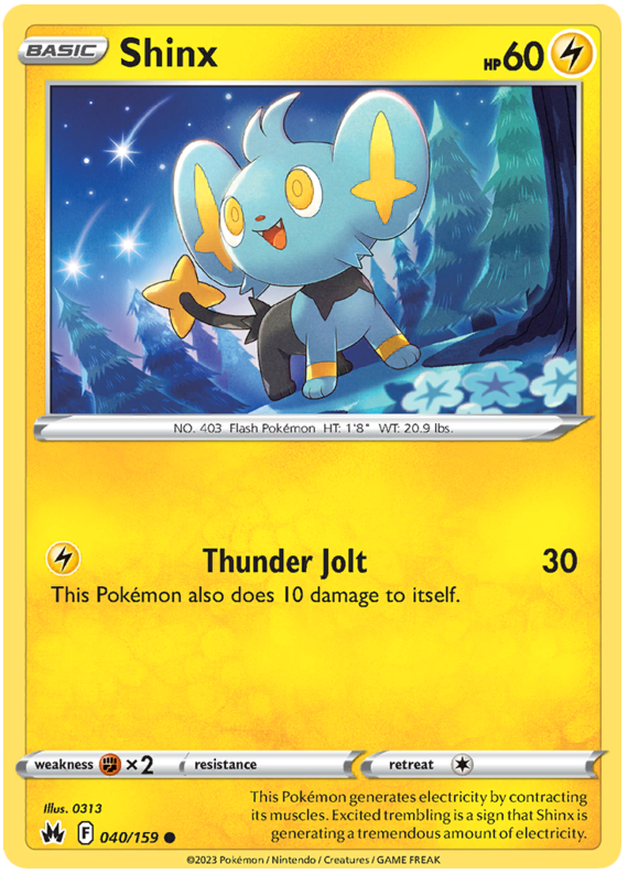 Sword and Shield Crown Zenith #40 Shinx – WOFSPORTS
