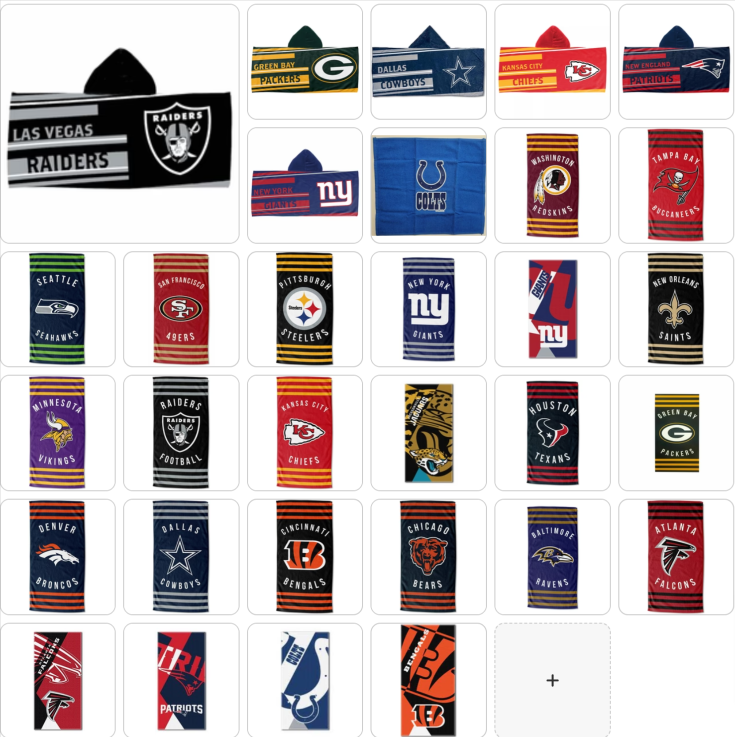 NFL Towel Assorted Style / Size / Teams Choose Your | The Northwest ...