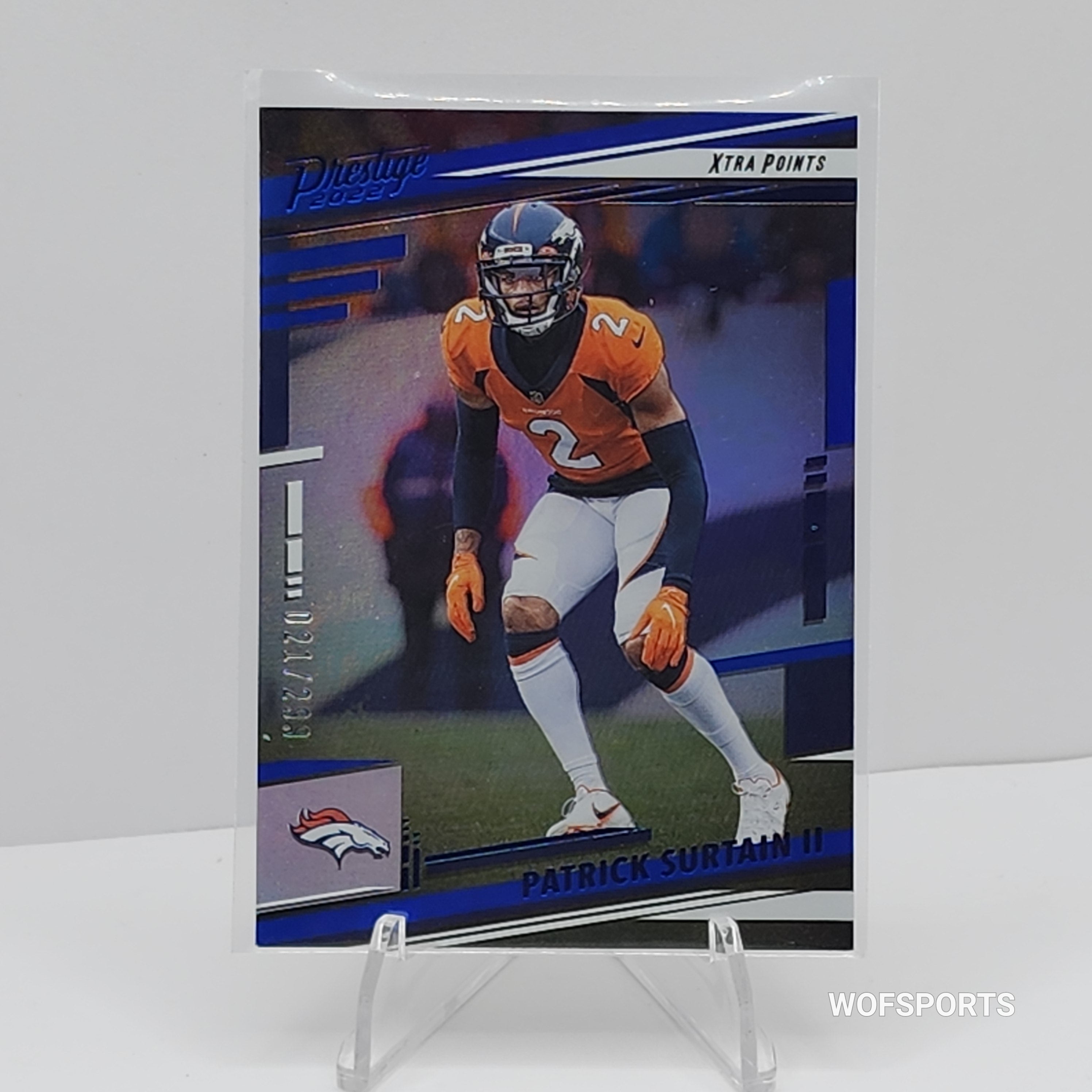 2022 Panini Prestige Xtra Point Blue 21/299 Patrick Surtain II #93 ...