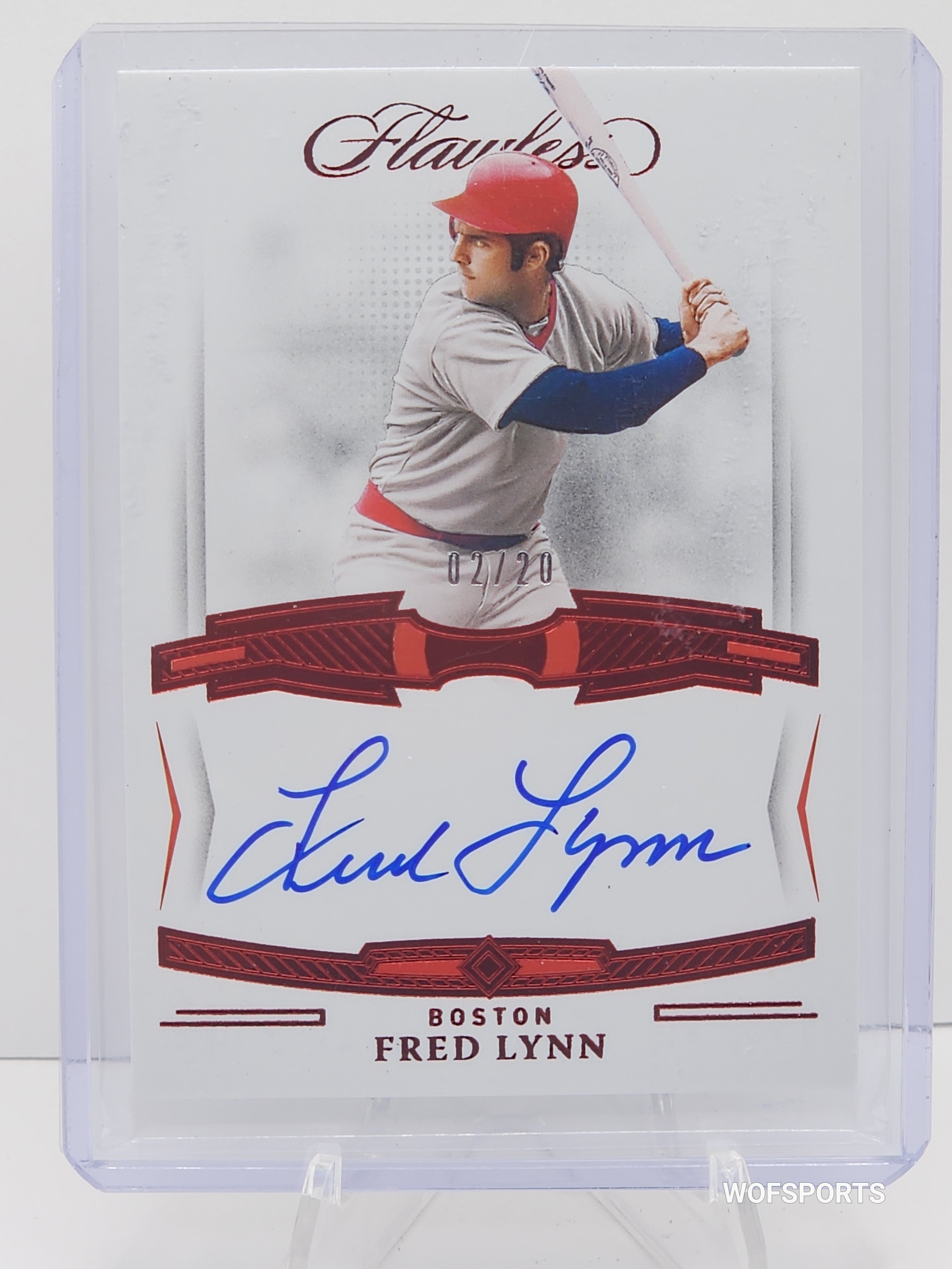 2022 Panini Flawless Flawless Signatures Ruby Fred Lynn FS-FL | The ...