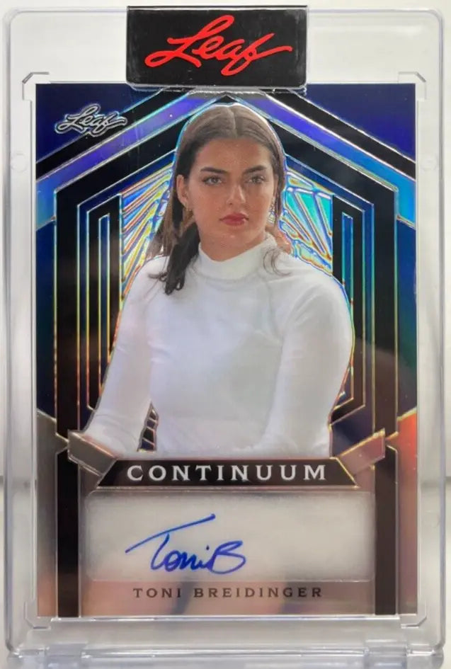 Toni Breidinger 2023 Leaf Continuum Autograph Auto #'d 64/67 - NASCAR ...