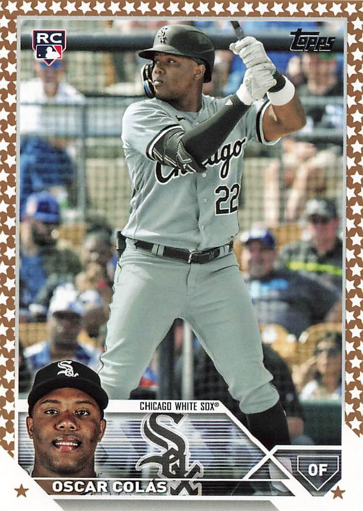 2023 Topps Gold Star Gold Star Oscar ColÃ¡s RC #545 Chicago White Sox ...