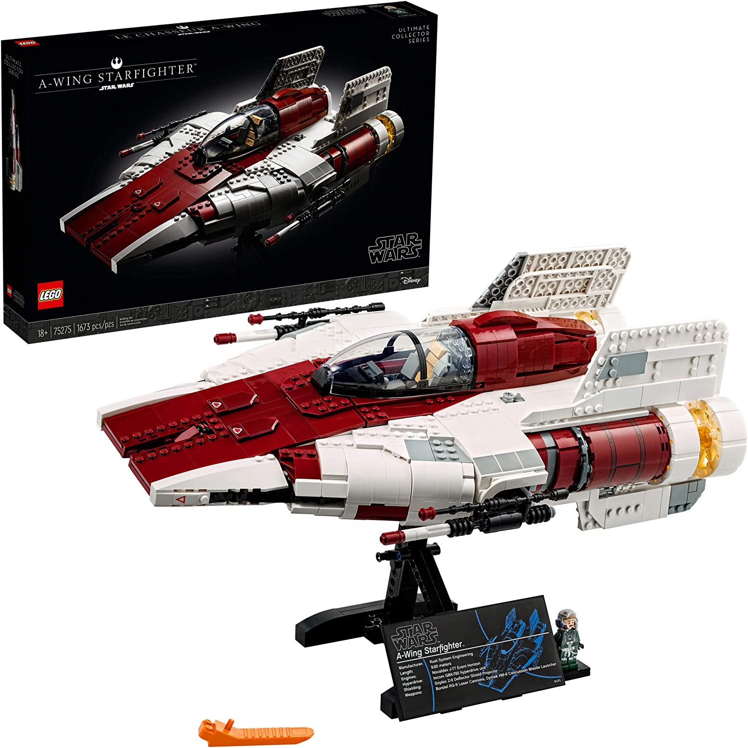 LEGO Star Wars A Wing StarFighter 75275 | The Northwest Company | WOFSPORTS