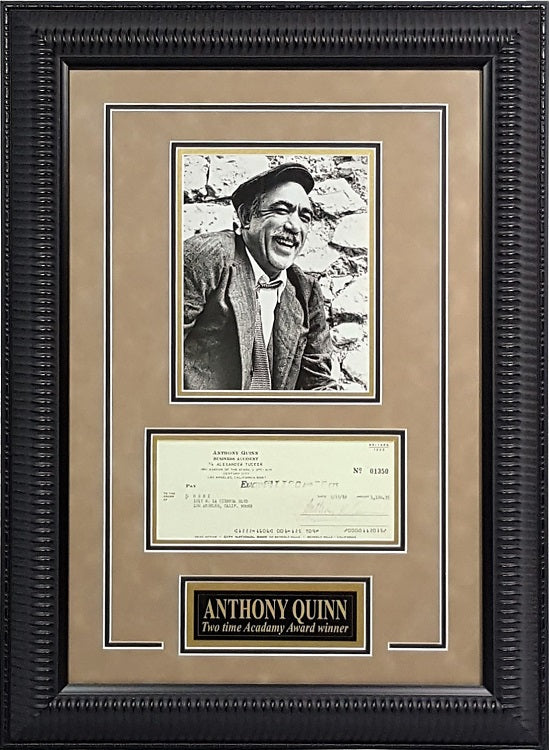 Anthony Quinn Autographed 8x10 Framed | The Northwest Company | WOFSPORTS