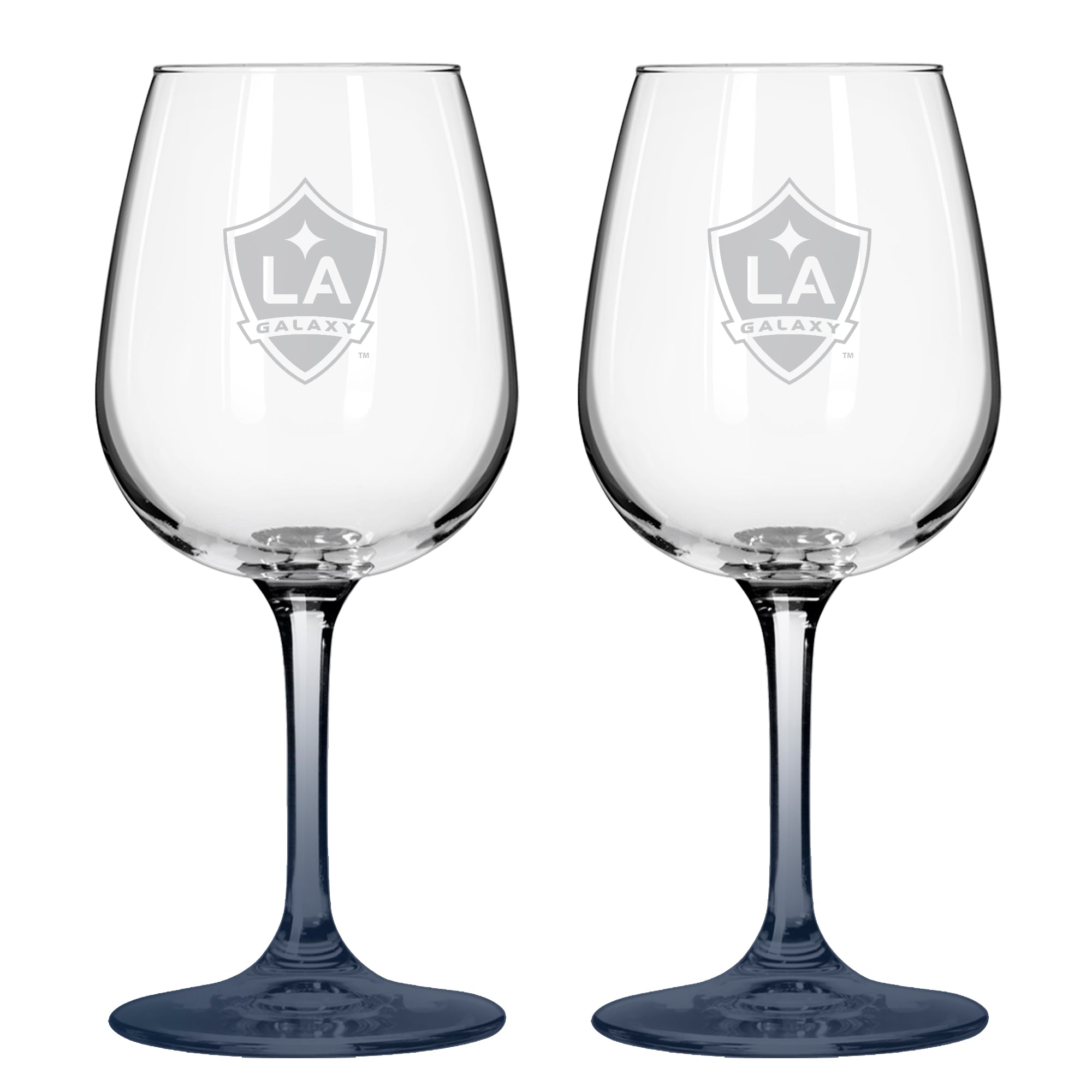 Los Angeles Galaxy 12 Oz. Satin Etch Wine Glass | The Northwest Company ...