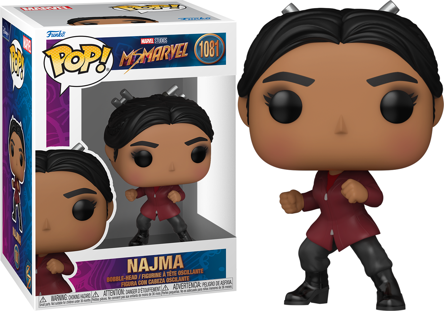 Funko Pop! Marvel Studios Ms.Marvel #1081 Najma – WOFSPORTS